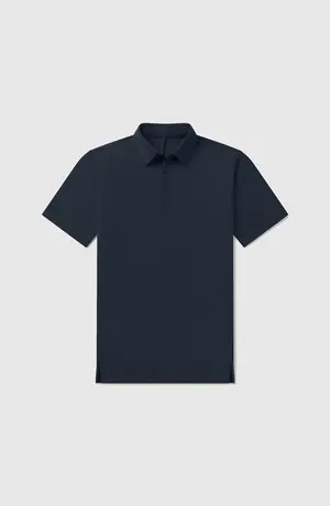 JACK ARCHER Jetsetter Tech Performance Polo - Deep Blue