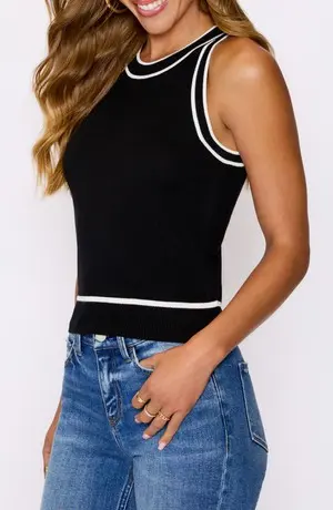 VICI Contrast Stripe Knit Tank