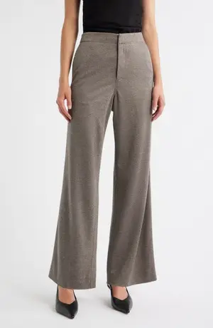 Rag & Bone Irina Ponte Wide-leg Trousers - Brown Multi