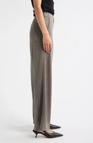 Rag & Bone Irina Ponte Wide-leg Trousers - Brown Multi