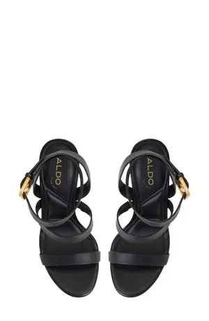 Aldo Platform Sandal - Black