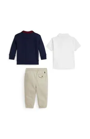Ralph Lauren Polo, Pants, And Cardigan Set