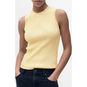 Mango Ribbed Tops