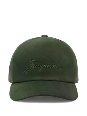 Jacquemus Embroidered-logo Cap - Green