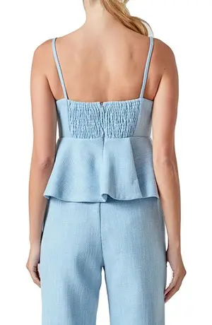 Endless Rose Tweed Peplum Camisole