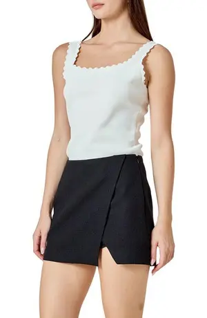 Endless Rose Scallop Knit Tank