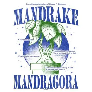 HARRY POTTER Mandrake Mandragora Short Sleeve Graphic T-shirt - White