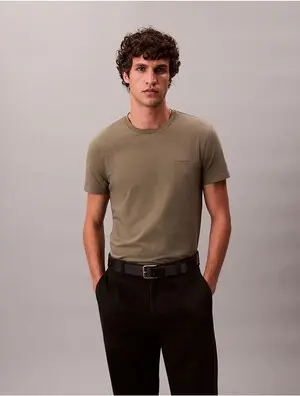 Calvin Klein Liquid Touch Slim T-shirt - Dusty Olive