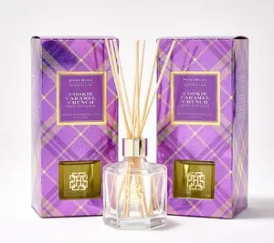HOMEWORX BY SLATKIN + CO. As Is S/2 Caramel Reed Diffusers - One-color