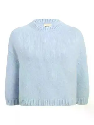 Khaite Sabina Cropped Sweater - Blue