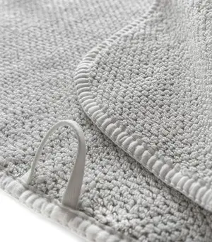 GRACCIOZA Bee Waffle Extra Large Hand Towel - Silver