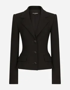 Dolce & Gabbana Single-breasted Stretch Woolen Jacket