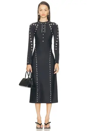 Coperni Snap Dress - Black