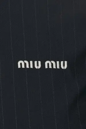 Miu Miu Short Sleeve Mini Dress - Bleu