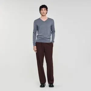 Sandro V Neck Sweaters For Men