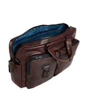 PIQUADRO Leather Computer Bag - Brown