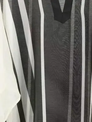 TOM FORD Striped V-neck Maxi Dress