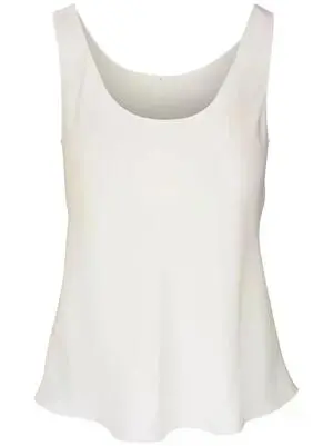 PETER COHEN Silk Tank Top - White