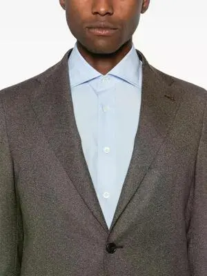 Tagliatore Single-breasted Virgin Wool Suit - Brown