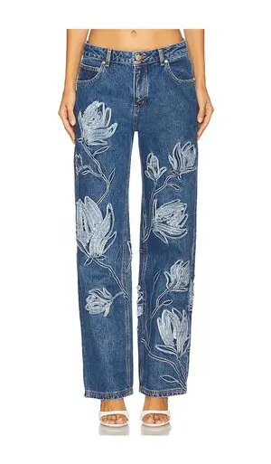 Cult Gaia Flo Pant - Medium Stone Wash