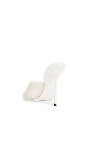 Paris Texas Lidia Mule In White - Latte