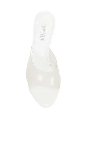 Paris Texas Lidia Mule In White - Latte