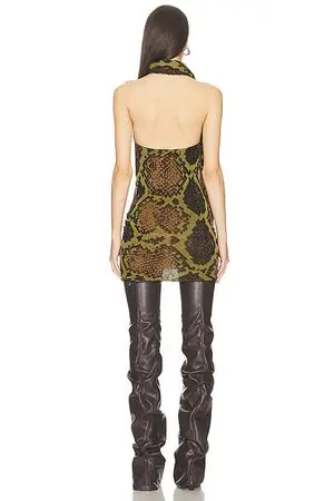 Attico Python Mini Dress - Multicolor