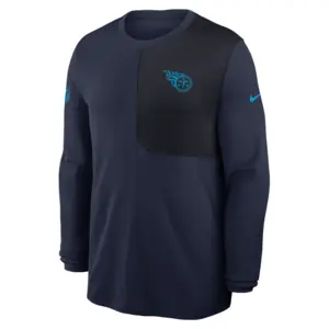 Nike Tennessee Titans Sideline Coach Dri-fit Nfl Long-sleeve Top - Blue