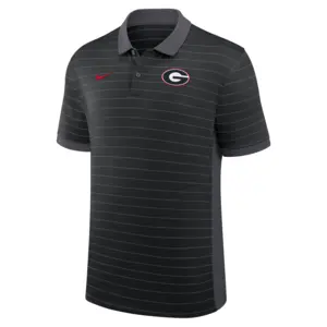 Nike Georgia Sideline Victory Stripe Dri-fit College Polo - Black