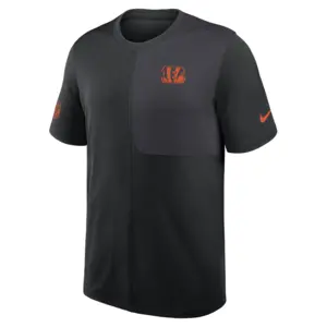 Nike Cincinnati Bengals Sideline Coach Dri-fit Nfl Top - Black