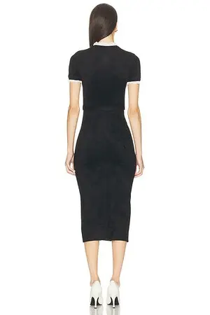 SELF-PORTRAIT Chenille Knit Midi Dress