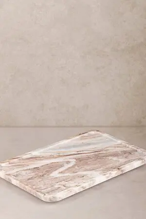 GAURI KOHLI Clover Marble Tray