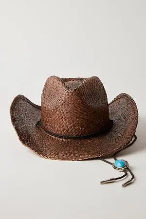 Free People Straw Cowboy Hat