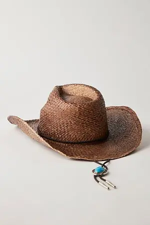Free People Straw Cowboy Hat