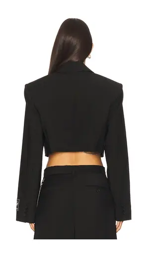 Alexander Wang Cropped Blazer With Chain