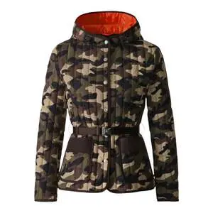 Mackage Raja-camo Light Down Jacket With Adjustable Belt