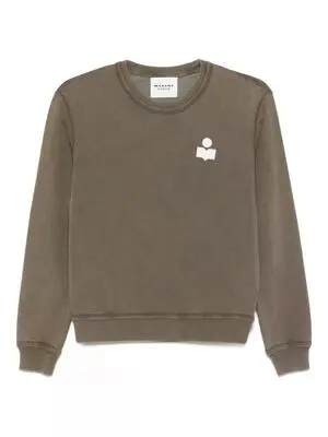 MARANT ETOILE Logo-detail Sweatshirt - Green