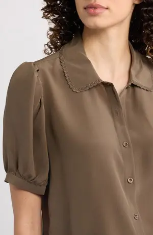 FRAME The Prim Silk Shirt