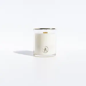 VILLA ABURI Labdanum Veil Scented Candle With Wood Wick - White