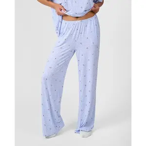 WeWoreWhat Pointelle-knit Pull-on Pants - Baby Blue/iv Mt