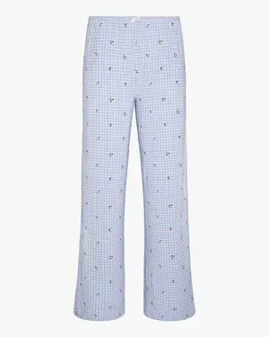 WeWoreWhat Pointelle-knit Pull-on Pants - Baby Blue/iv Mt