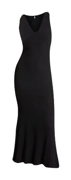MICHAEL KORS Ribbed Stretch-Knit Tank Dress