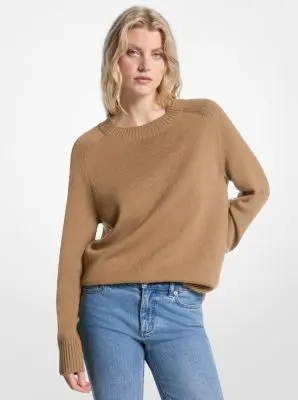 Michael Kors Wool Crewneck Sweater - Brown