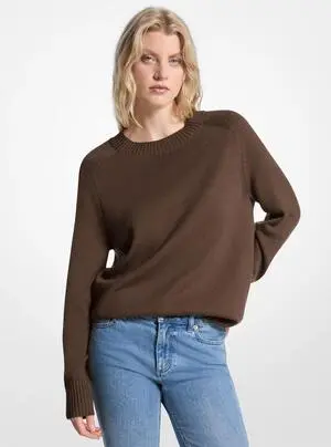 Michael Kors Wool Crewneck Sweater - Brown
