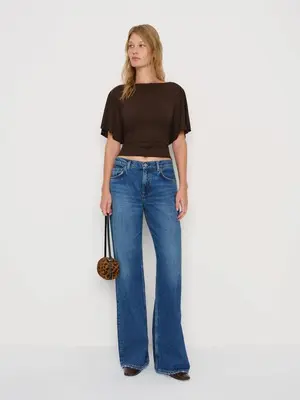 Loose Jeans Crop Tops