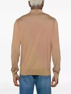 Zegna Fine-knit Polo Shirt - Brown