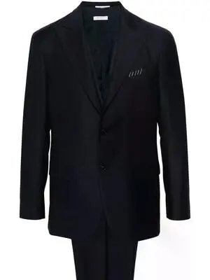 Boglioli Interlock-twill Virgin-wool Suit