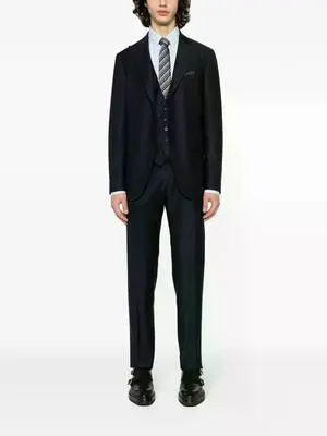 Boglioli Interlock-twill Virgin-wool Suit