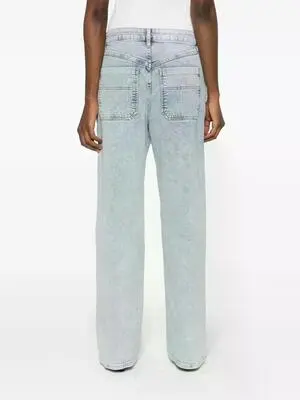 Remain Birger Christensen High-rise Straight Leg Paneled Jeans