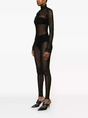 Norma Kamali Roll-neck Slim-cut Catsuit - Black